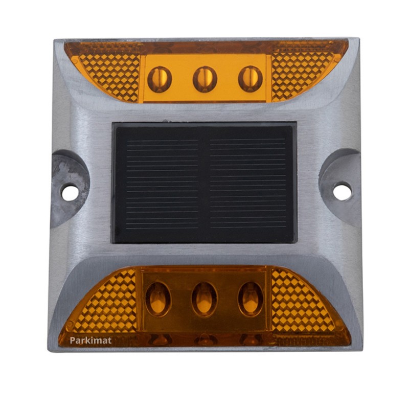 Plot solaire à LED Jaune pour routes et parking - Parkimat