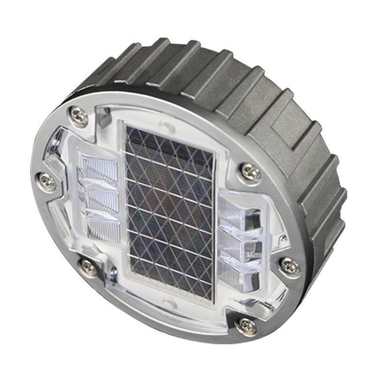 Plot solaire LED encastrable Blanc - Parkimat